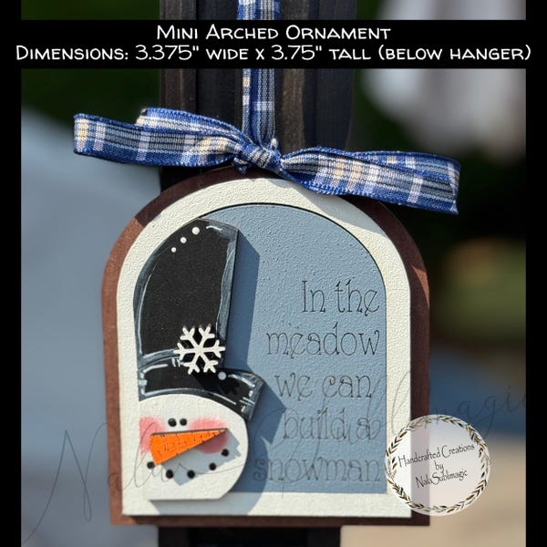 Snowman Winter Mini Arch Sign Set SVG Sign Bundle | Seasonal ...