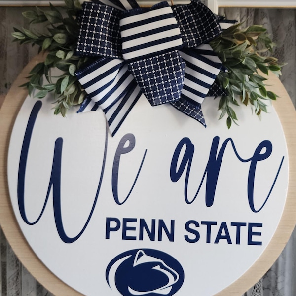 Penn State Wreath | Penn State Sign| Penn State Door Hanger | Penn ...