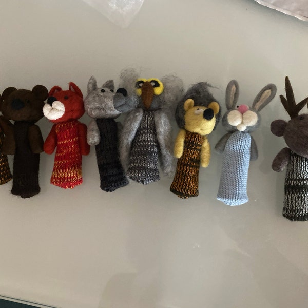 Finger Puppets the Little Round Bun /roule Wafer Wool"(kolobok) - Wool ...