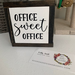 Office Sweet Office Sign, Office Desk Decor, Funny Office Space Sign ...