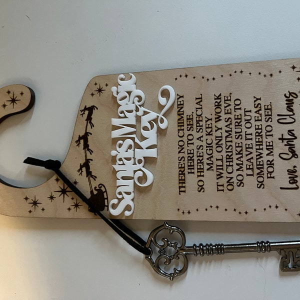 Santas Magic Key, Doorknob Hanger for Christmas, Christmas Eve Key ...