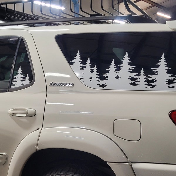Treeline Vinyl Sticker Decal - Etsy