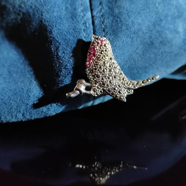 Fine Solid Silver Tussie Mussie Flower Posy Holder Brooch - Etsy