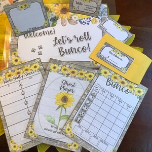 Summer Picnic Bunco Banner Printable Bunco Banner Picnic - Etsy