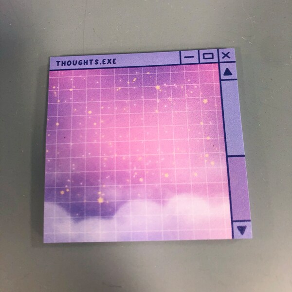 Dreamy Thoughts Cute Aesthetic Sticky Notes - Etsy