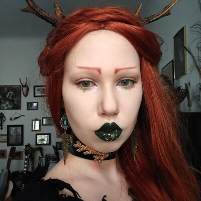 Fern Earrings Fairy Wedding Renaissance Nature Bronze Silver White ...