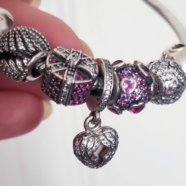 Pandora Sterling Silver Germany Heart Flag Dangle Charm - Etsy