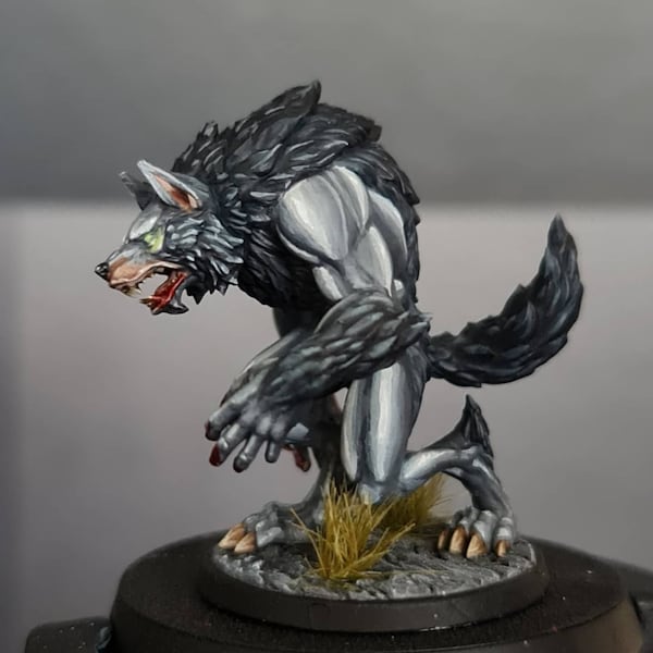 Werewolf Commo | 32 or 28mm Fantasy Resin Miniature | Dnd Miniature ...