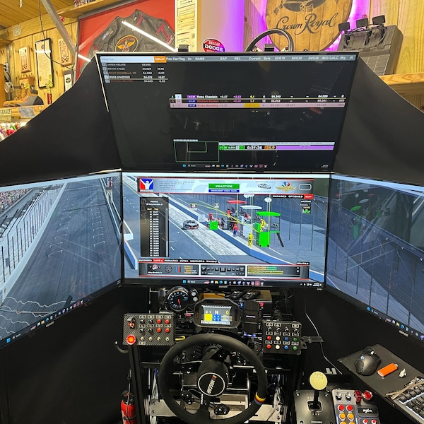 Button Box Sim Racing Console, 22 Functions, Ignition Lever and Start ...