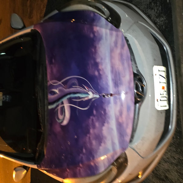 Demon Angel Car Hood Wrap, Car Hood Decal, Car Hood Sticker, Hood Wrap ...