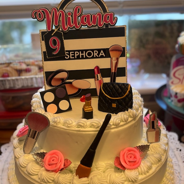 Cupcake Sephora-deluxe Inspired Cupcake Topper Digital File PDF PNG JPG ...