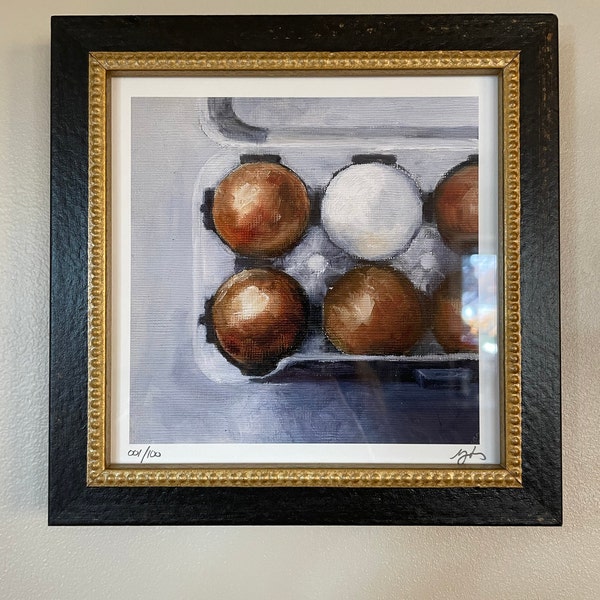 Lightly Distressed Black Picture Frame W/gold Bead- Shabby Chic Rustic ...