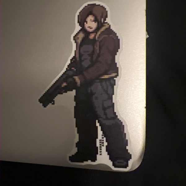 Resident Evil Pixel Art Stickers | Vinyl Stickers | Leon S Kennedy Ada ...