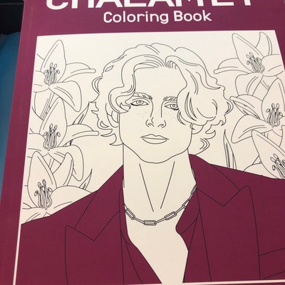 Timothée Chalamet Coloring Book, Coloring Books for Adult, Coloring ...