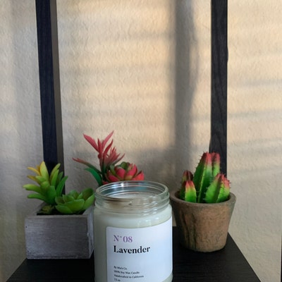 N04 White Tea Candle Handmade Soy Candles Dining Room Decor Essential ...