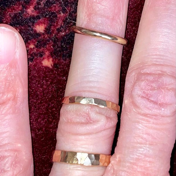 600-25 14K Yellow SOLID Gold Ring, Pattern Ring, Width2.5mm - Etsy