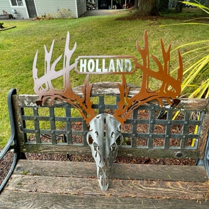 Deer Skull Antlers Dxf/svg Brightnite Metalworx Digital Download Laser ...