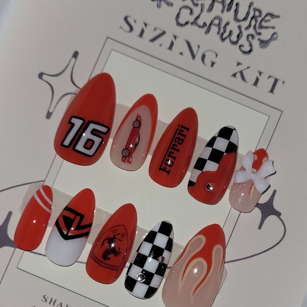 Ceramic Press on Nails | Reusable Nails | Viral Nails | Nostalgia Core ...