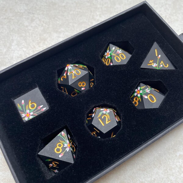 Taro Milk Tea Boba Dice - Kawaii Dice, Boba Dice, Handmade Resin Sharp ...