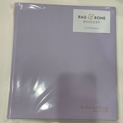 Officiant Binder With Natural Linen Personalized Gold Embossed Wedding ...