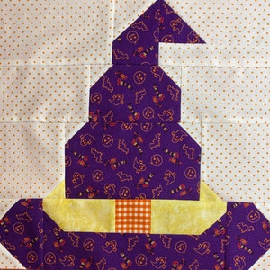 PDF Halloween Quilt Pattern Witch Hat Quilt Pattern - Etsy