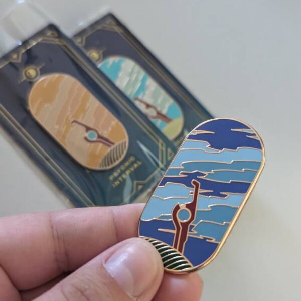 Xenoblade Enamel Pin - Hard Metal Rose Gold Monado Enamel Pin - Etsy