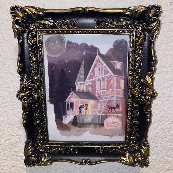 The Other Father Coraline Art Print, the Beldam, Spooky Print, Coraline ...