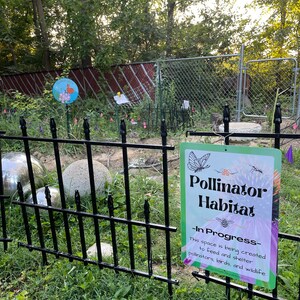 Kids Educational Pollinator Habitat Sign Promoting Native Plants Large ...
