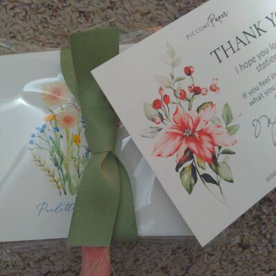 Personalized Wildflowers Notepad Watercolor Floral Gardening - Etsy