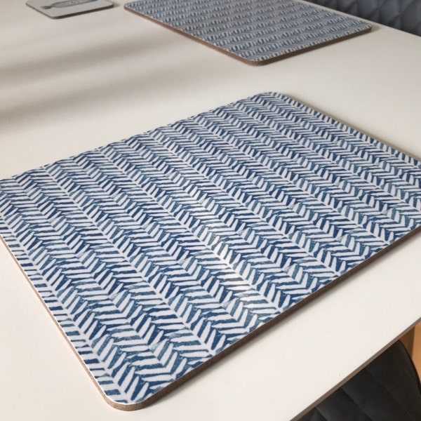 Set of 4 Green Contemporary Coasters // Geometric Cork Backed Coasters ...