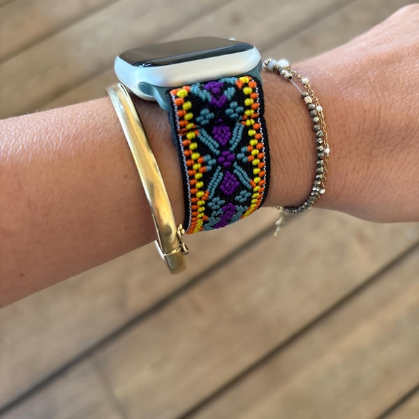 Silicone Braided Watch Band for Apple Watch 38mm 40mm 41mm 42mm 44mm ...