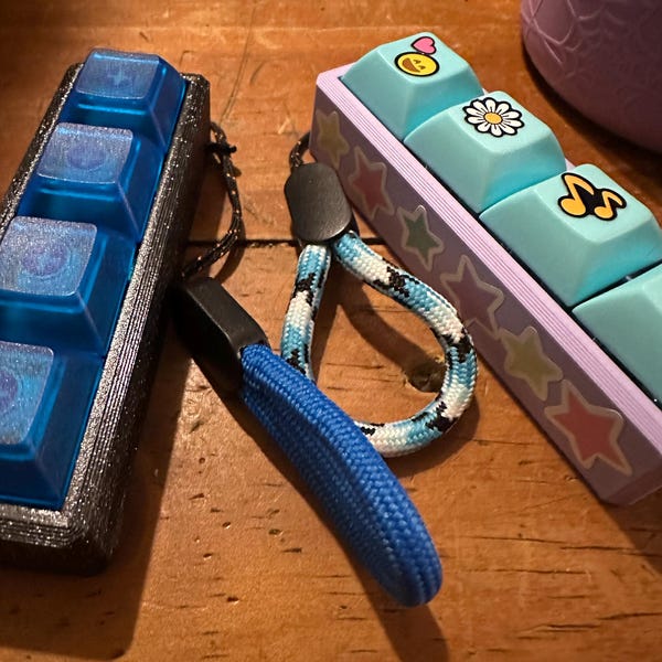 Mechanical Switch Clicky Fidget Pastel Rainbow Th W/ Strap Keyboard ...