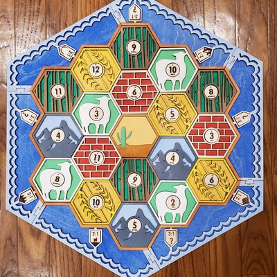 Catan-inspired Boardgame Laser Template & Glowforge File - Etsy