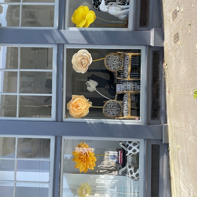 Free-standing Giant Paper Flower Window Display Spring Summer Wedding ...