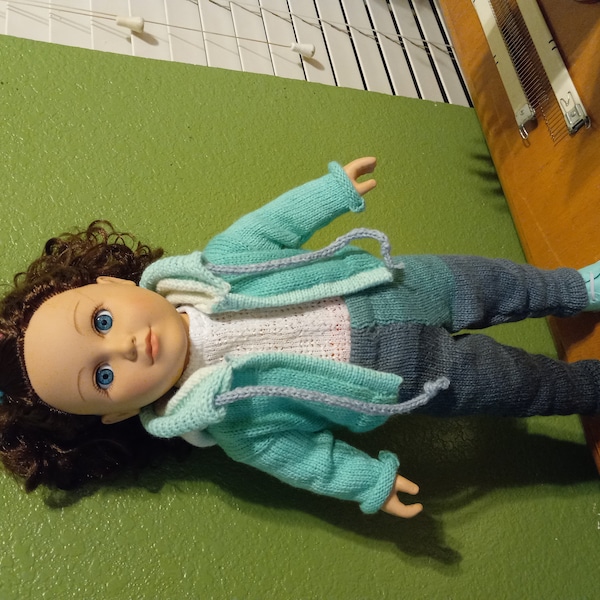 Digital Download 18" Doll Machine Knitting Pattern Download. Fits ...