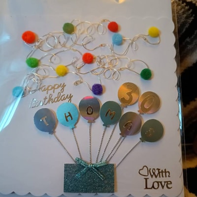 Beautiful Multicoloured Led Light up Fairy Card Happy Birthday Fairy ...