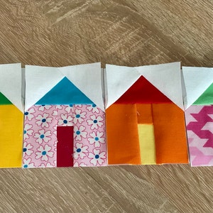 MINI HOUSE BLOCK Foundation Paper Piecing Template Pattern - Etsy