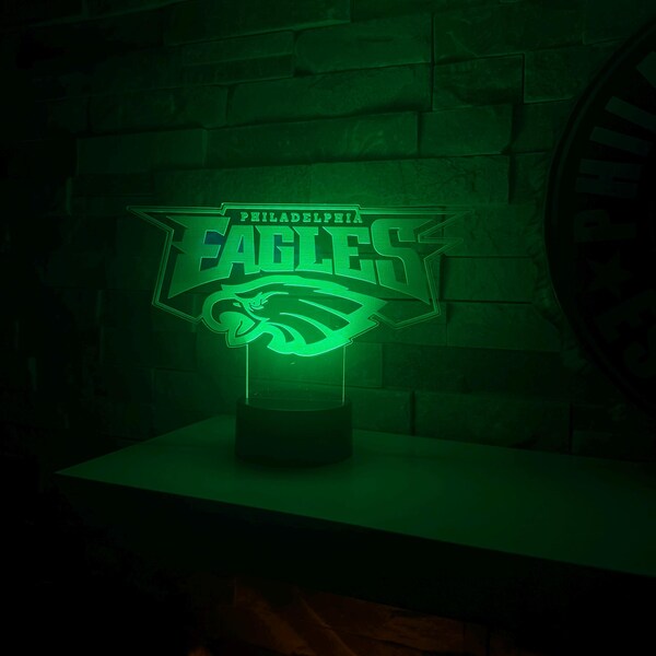 Personalized Acrylic LED Philadelphia Eagles Light - Etsy