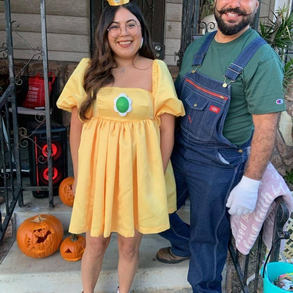 Princess Daisy Cosplay Set (crown, Earrings, Brooch) - Etsy
