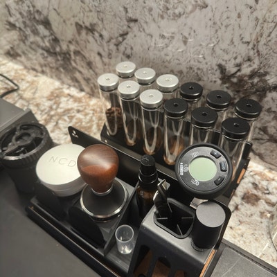 Espresso Flow Simplifier Espresso Prep Tool Organizer, Display Stand ...