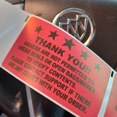 300 Customized Personalized Delivery Driver Sticker Label - Etsy