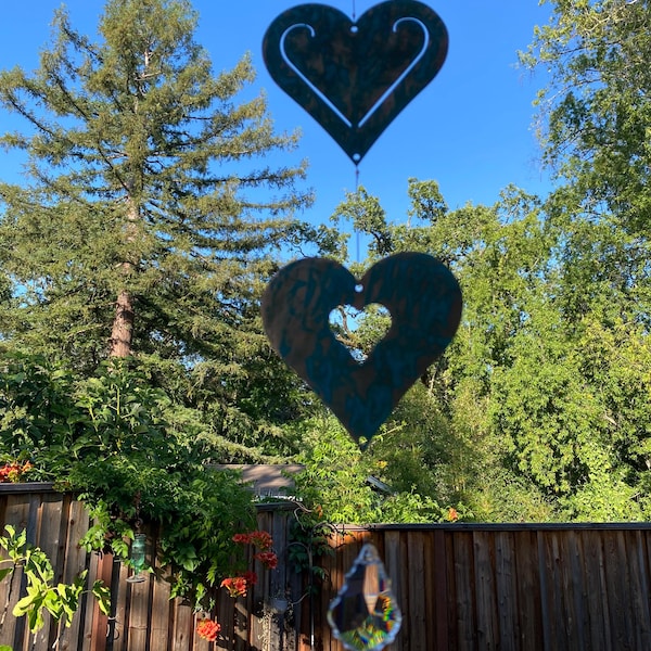 Copper Cattail Wind Chime Garden Stake - Etsy