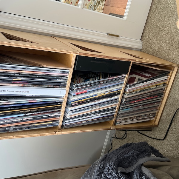 Vinyl LP Record Storage Crate Stackable - Etsy