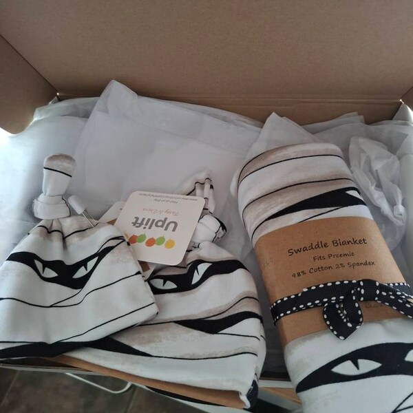 Micro Preemie & Preemie Gift Set Ribbed Knit Knotted Preemie Hat NICU ...