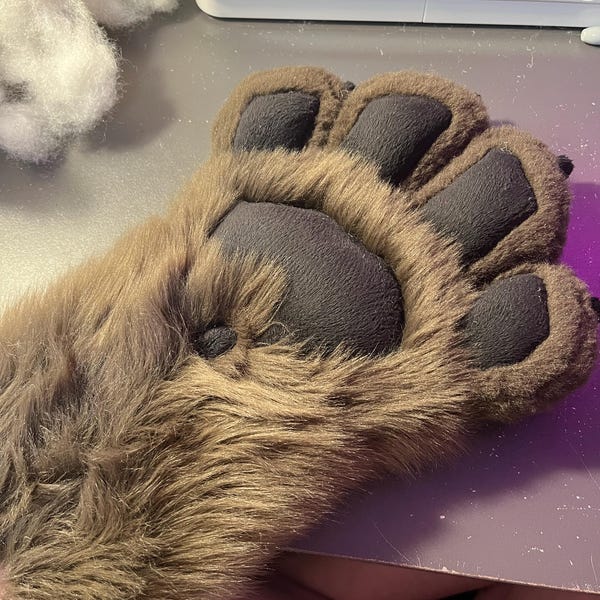 DIY Fursuit Feline Puffy Paws - PDF Handpaw Pattern by Floof Unlimited ...