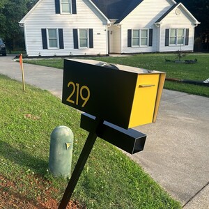 Mailbox With 3D Solid Iroko Wooden Face Brush Silver Aluminum Body ...