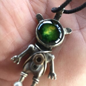 Space Invader Tiny Cute Astronaut Necklace Funny Spaceman Gift | Etsy