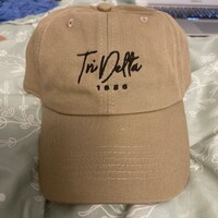 Alpha Phi Cursive Baseball Hat - Embroidered Baseball Cap // Sorority ...