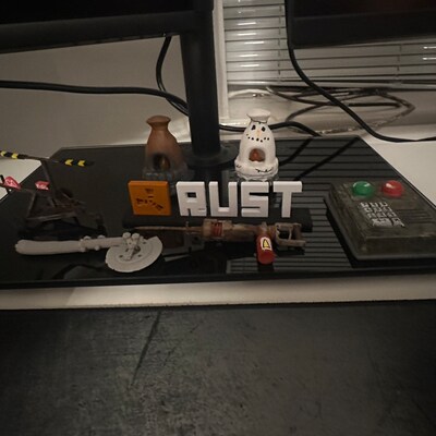 Rust Game Logo Gamer Room Desk Decor - Etsy