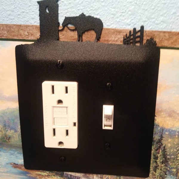 Outhouse Cowboy Western Light Switch Plate Cover - Etsy